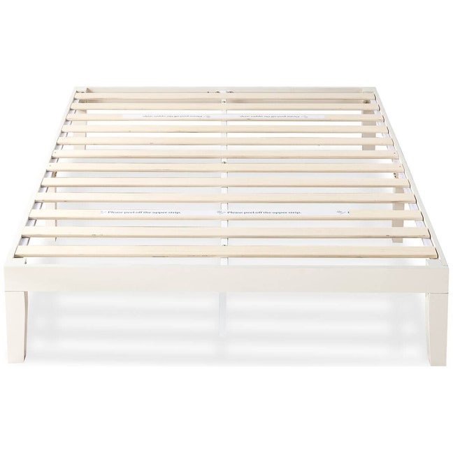 Zinus King Single Moiz Solid Wood Bed Base White AU-RWPBWH-14KS ...