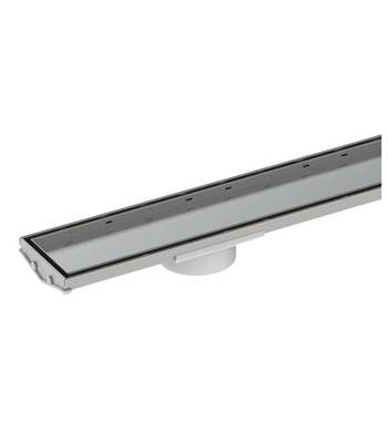 Rogerseller 1200 Channel Floor Waste Tile Insert - Brushed Stainless ...