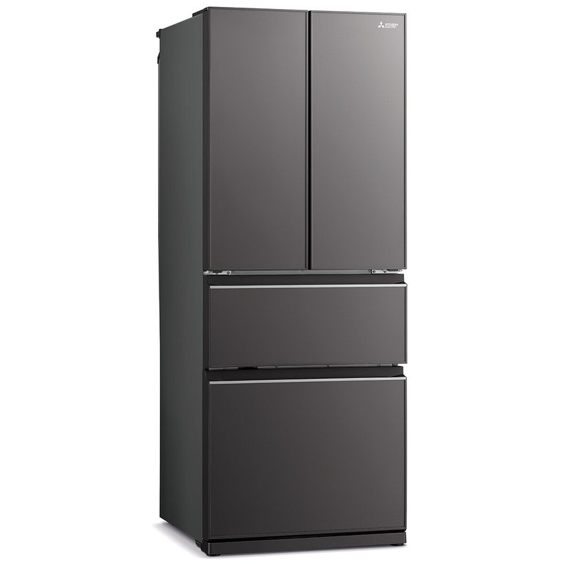 Mitsubishi Electric LX Series 442L French Door Glass Refrigerator Dark ...