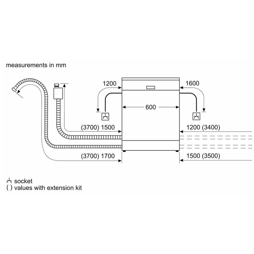 Bosch 60cm Series 6 Freestanding Stainless Steel Dishwasher SMS6HCI02A ...