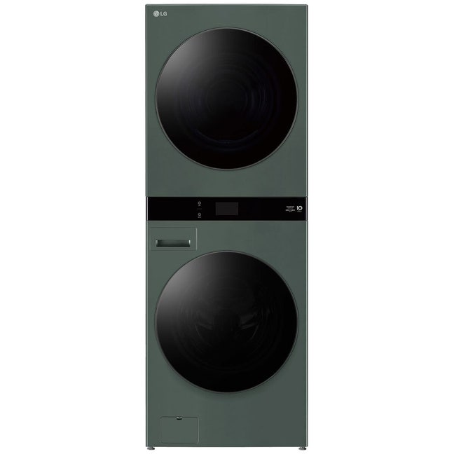 LG WashTower 19/10kg All-In-One Stacked Washer Dryer Forest Green WWT ...
