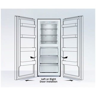 Hisense 384L Single Door Hybrid Fridge Freezer HRVF384S | Appliances Online