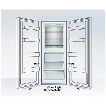Hisense 384L Single Door Hybrid Fridge Freezer HRVF384S | Appliances Online