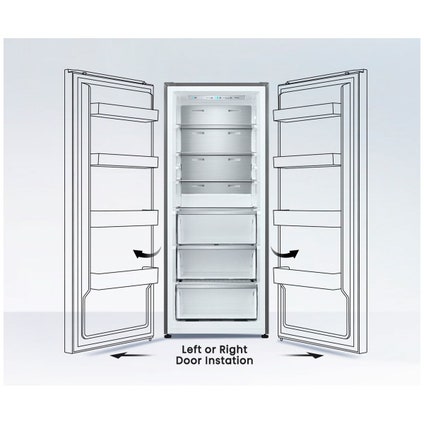 Hisense 384L Single Door Hybrid Fridge Freezer HRVF384S | Appliances Online