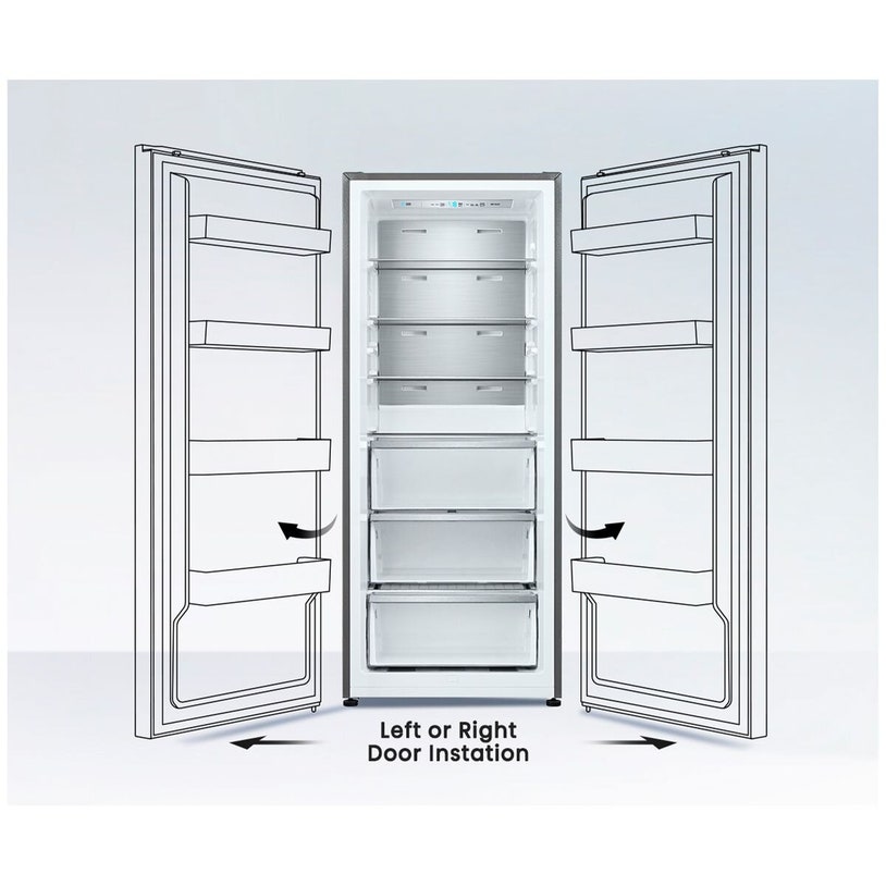 Hisense 384L Single Door Hybrid Fridge Freezer HRVF384S | Appliances Online
