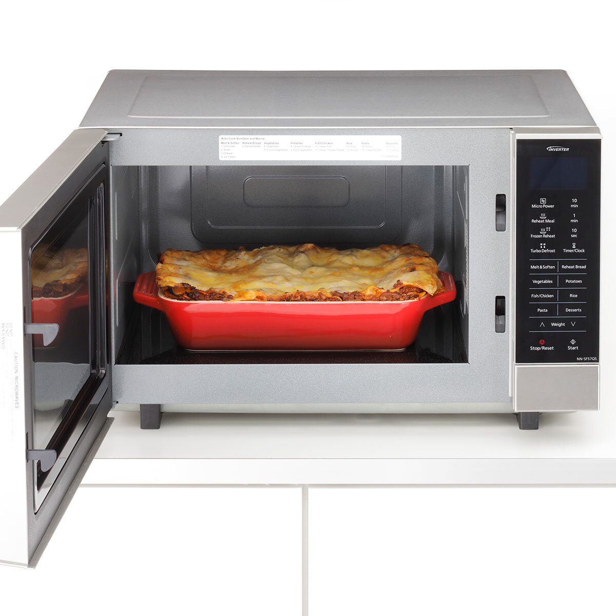 Panasonic 27L Flatbed Inverter Microwave NN SF57QSQPQ Appliances Online