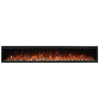 Modern Flames Spectrum 100 Inch Slimline Electric Fireplace with Log ...