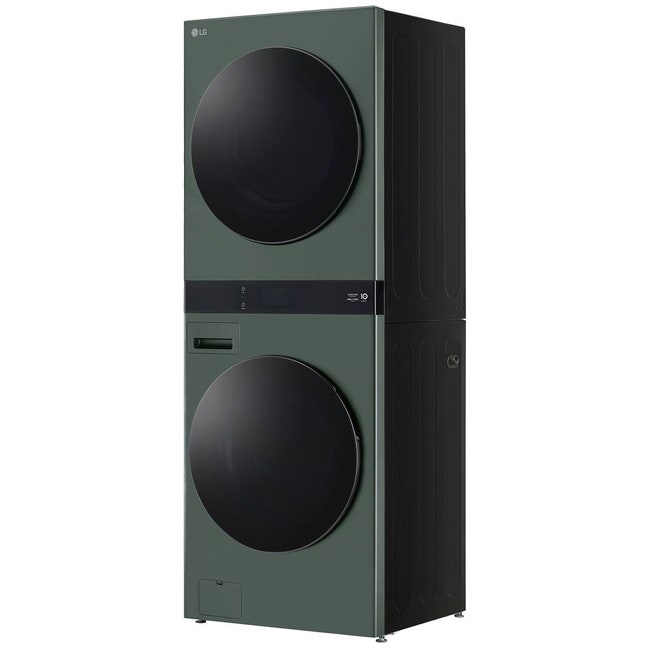 LG WashTower 19/10kg All-In-One Stacked Washer Dryer Forest Green WWT ...