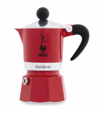 Bialetti Espresso Maker Rainbow Red 6 Cup CM971 | Appliances Online