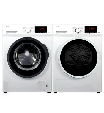 Akai 10kg Front Load Washing Machine and 8kg Heat Pump Dryer Pack ...
