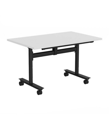 OLG Agile Flip Table 1200x750 White Worktop with Black Frame OG ...