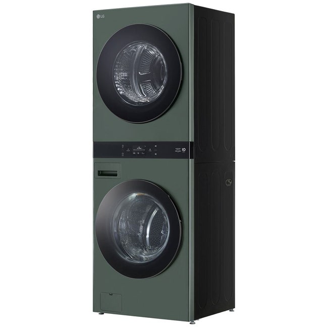 LG WashTower 19/10kg All-In-One Stacked Washer Dryer Forest Green WWT ...