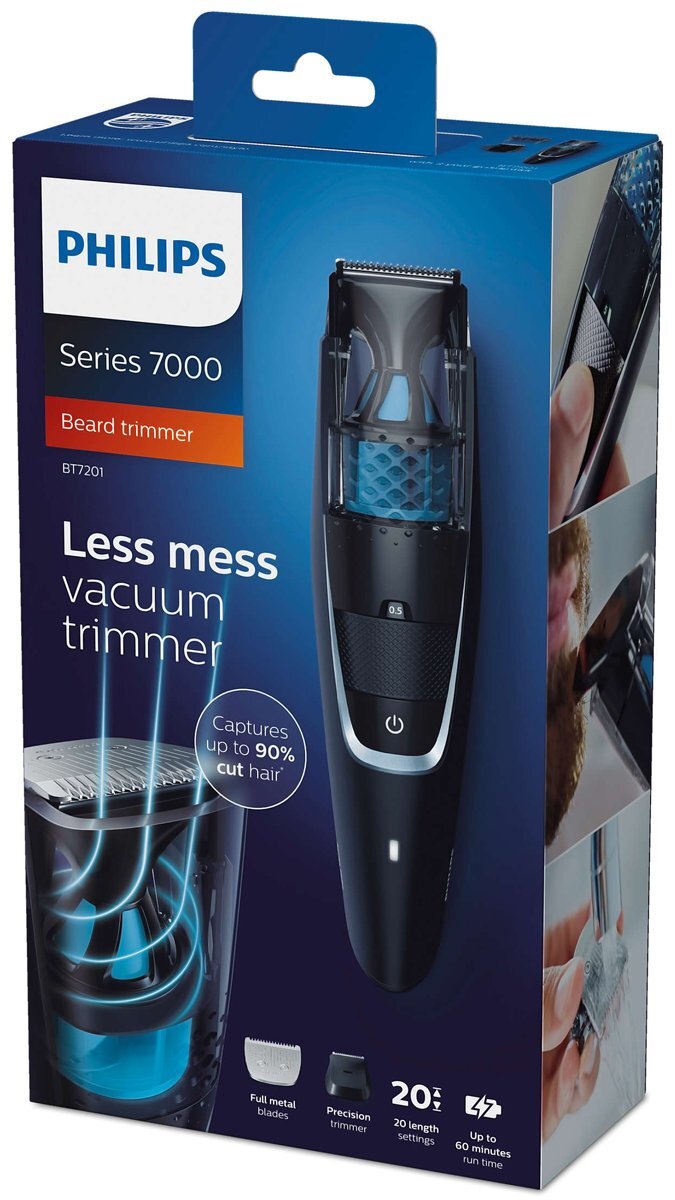 Philips BT7201 Series 7000 Vacuum Beard Trimmer Appliances Online