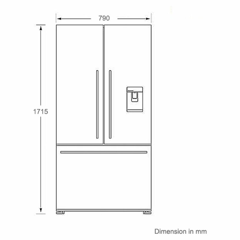 Fisher & Paykel Series 7 487L French Door Refrigerator with Ice and ...