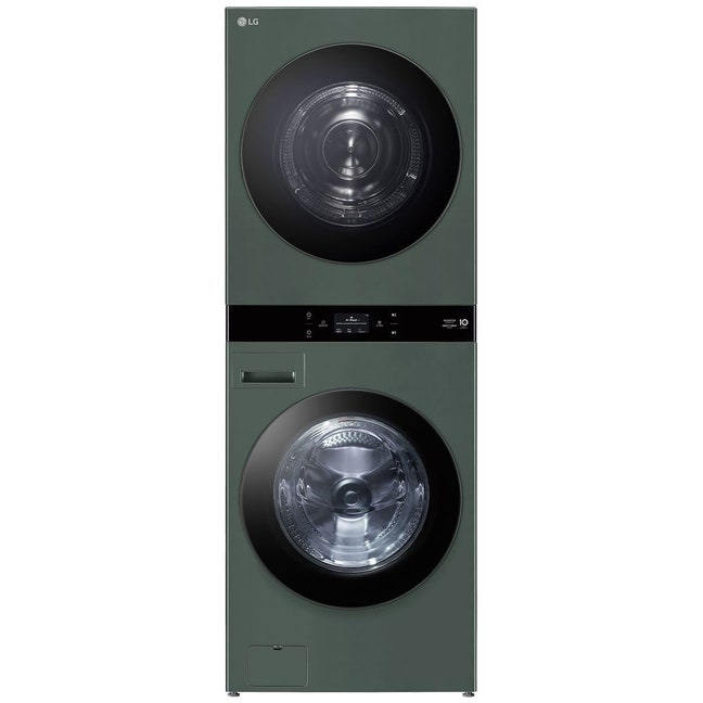 LG WashTower 19/10kg All-In-One Stacked Washer Dryer Forest Green WWT ...