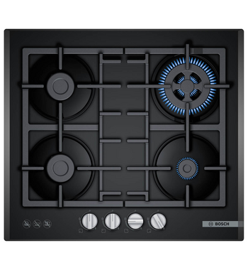 Bosch 60cm Series 4 Gas Cooktop Black Tempered Glass PNH6B6B91A ...