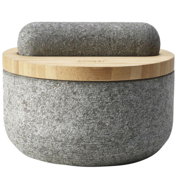 Joseph Joseph Dash Pestle & Mortar with Bamboo Lid - Granite 20176 ...
