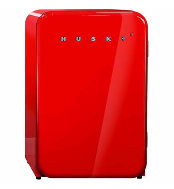 Husky 112L Retro Style Bar Fridge Red HUS-RETRO112RED1 | Appliances Online