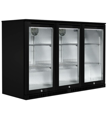 Husky Tropical Outdoor Alfresco Triple Back Bar 307L Black ALF-C3-BLK ...