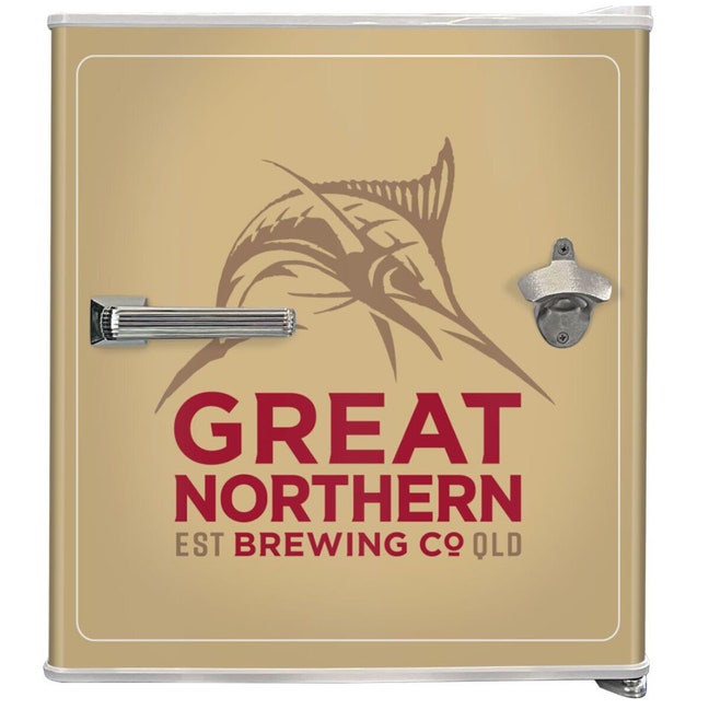 Schmick 46L Great Northern Gold Branded Retro Style Mini Fridge BC46W ...