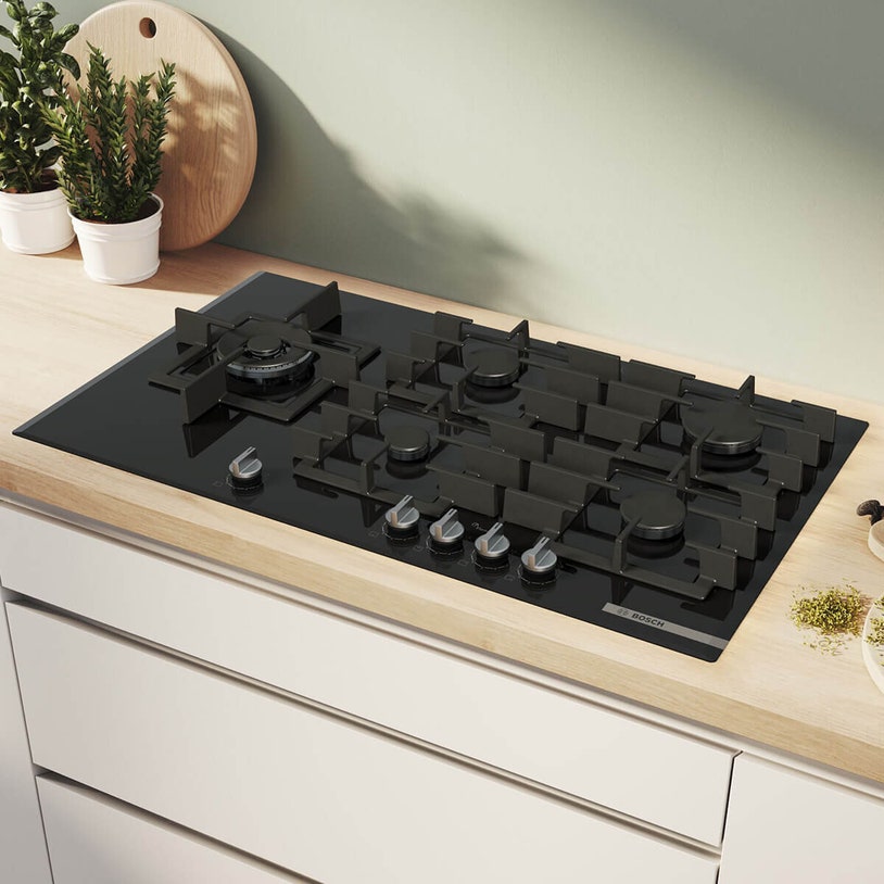 Bosch Series 6 90cm Gas Cooktop with Wok Burner PPM9A6I40A | Appliances ...