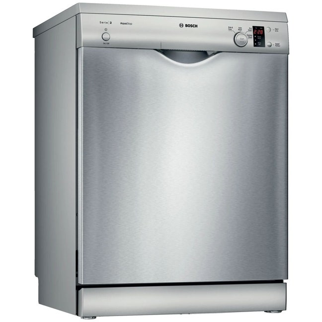Bosch 60cm Series 2 Freestanding Silver Dishwasher SMS24AI01A ...