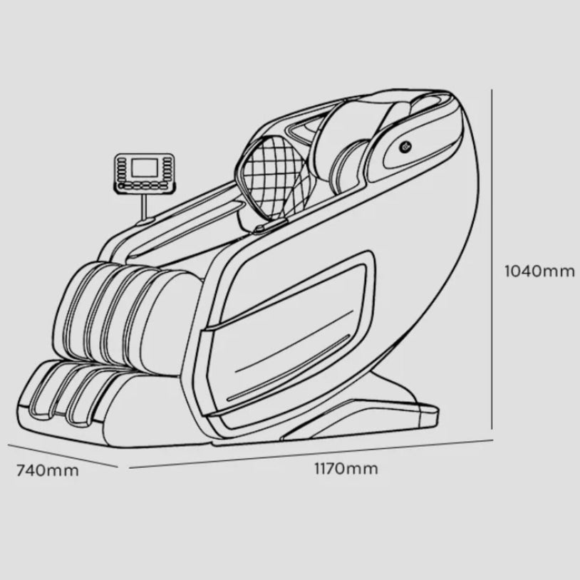 ReGen8 LuxCloud Glide Heated Massage Chair with Full Size SL Track RGMC ...