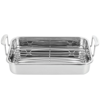 Scanpan Roasting Pan with Rack Stainless Steel 22137 | Appliances Online