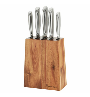 Stanley Rogers Tapered Vertical Knife Block Set 41459 | Appliances Online