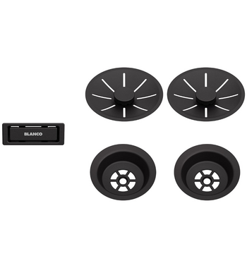 Blanco InFino Waste Kit for Double Bowl Black 239979 | Appliances Online