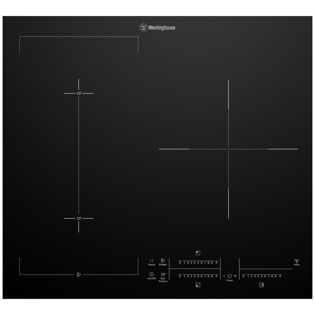 Westinghouse 60cm 3 Burner Zone Induction Cooktop WHI635BE | Appliances ...
