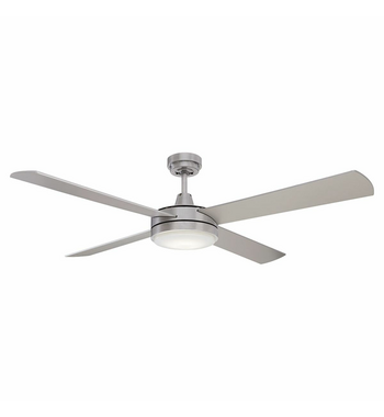 Mercator Luna Silver 1300mm (52”) Ceiling Fan with LED Light FC557134BS ...