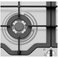 Westinghouse 60cm 4 Burner Natural Gas Cooktop Stainless Steel WHG644SC ...