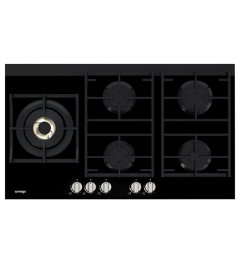 Omega OCG95FFX 90cm Natural Gas Cooktop | Appliances Online