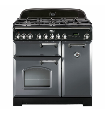 Falcon 90cm Classic Deluxe Freestanding Dual Fuel Oven/Stove Slate and ...