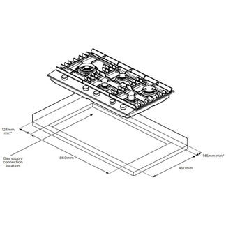 Westinghouse 90cm 5 Burner Gas Cooktop WHG959BD | Appliances Online