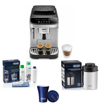 Delonghi Magnifica Evo Fully Automatic Coffee Machine Package ...