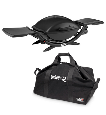 Weber Q2000 LPG Black BBQ and Q Duffle Bag 53010024PK | Appliances Online