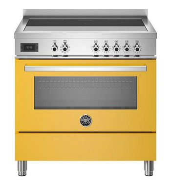 Bertazzoni 90cm Professional Yellow Induction Freestanding Stove ...