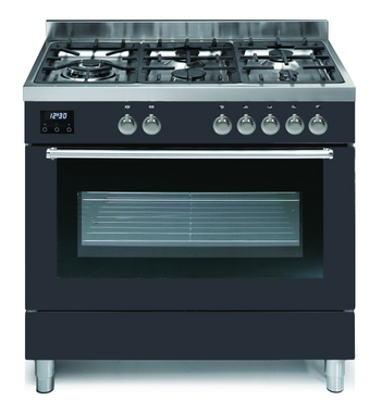 Fratelli 90cm Milano Dual Fuel Freestanding Oven/Stove Anthracite ...