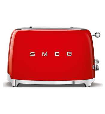 Smeg 50s Retro Style 2 Slice Toaster Red TSF01RDAU | Appliances Online
