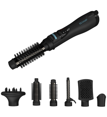Homedics Revamp Progloss Airstyle 6-in-1 Hot Air Styling Brush DR-1250 ...