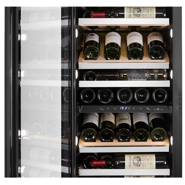 KingsBottle Atelier Duo 86 Bottle Dual Zone Wine Fridge Left Hinge ...