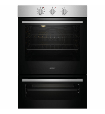 Chef 60cm Electric Built-In Fan Forced Oven with Separate Grill ...