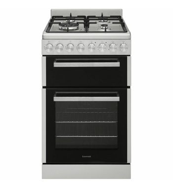Euromaid 54cm Dual Fuel Upright Cooker Stainless Steel EFS54FC-DDS ...