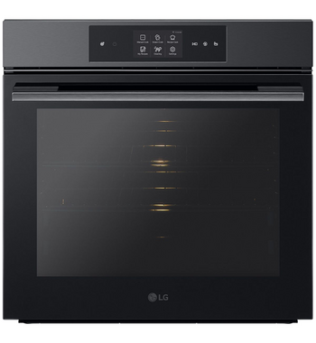 LG Series 9 60cm Full Steam Pyrolytic Oven with InstaView Matte Black ...