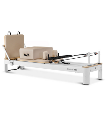 Lifespan Fitness Contour Pro Aluminium Reformer Pilates Bed Set Beige ...