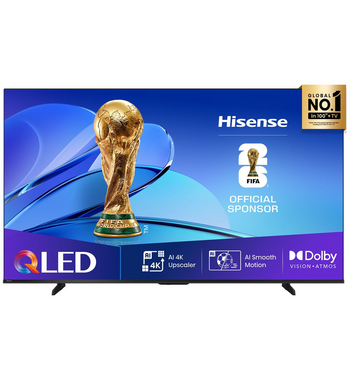 Hisense 75 Inch Q6QAU 4K Smart QLED TV 75Q6QAU [2025] | Appliances Online