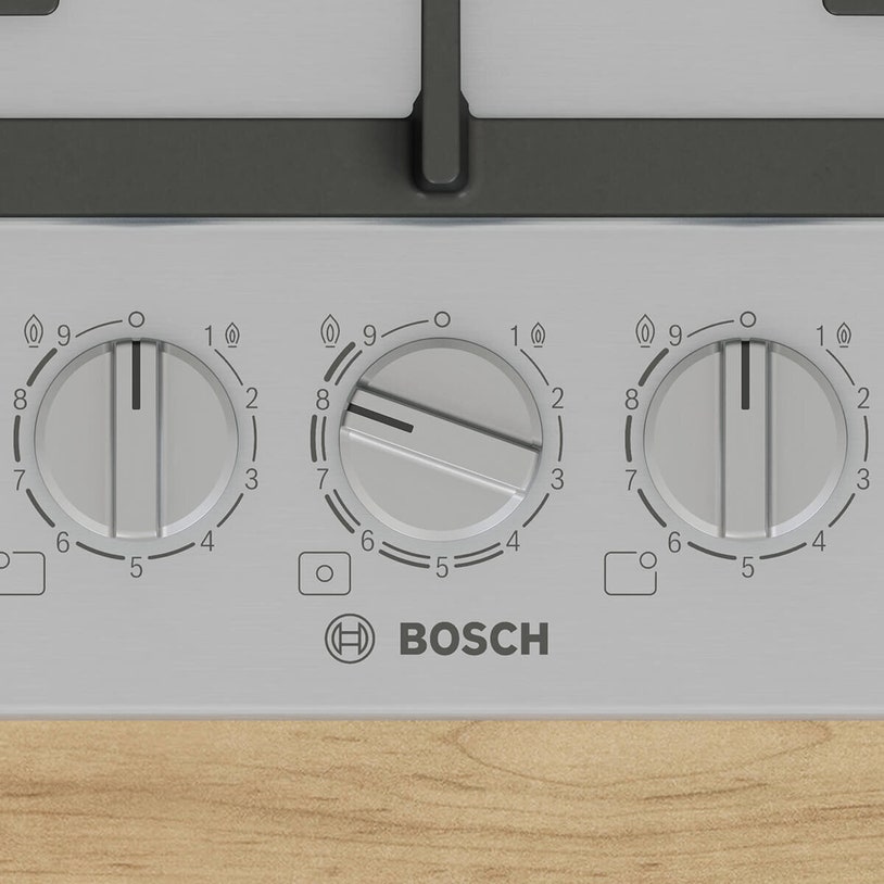 Bosch Series 6 90cm Gas Cooktop with Flame Select PCR9A5I90A ...