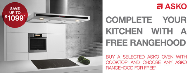 Asko Free Rangehood Promotion | Appliances Online